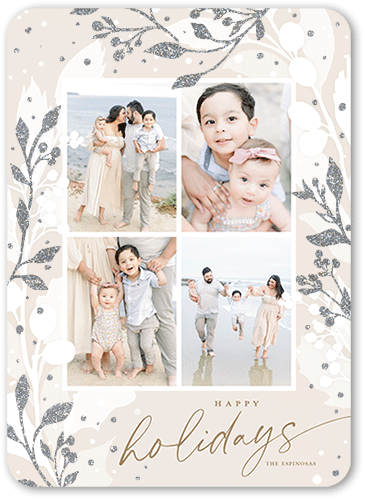 Flickering Foliage 5x7 Glitter Card by Lady Jae | Shutterfly