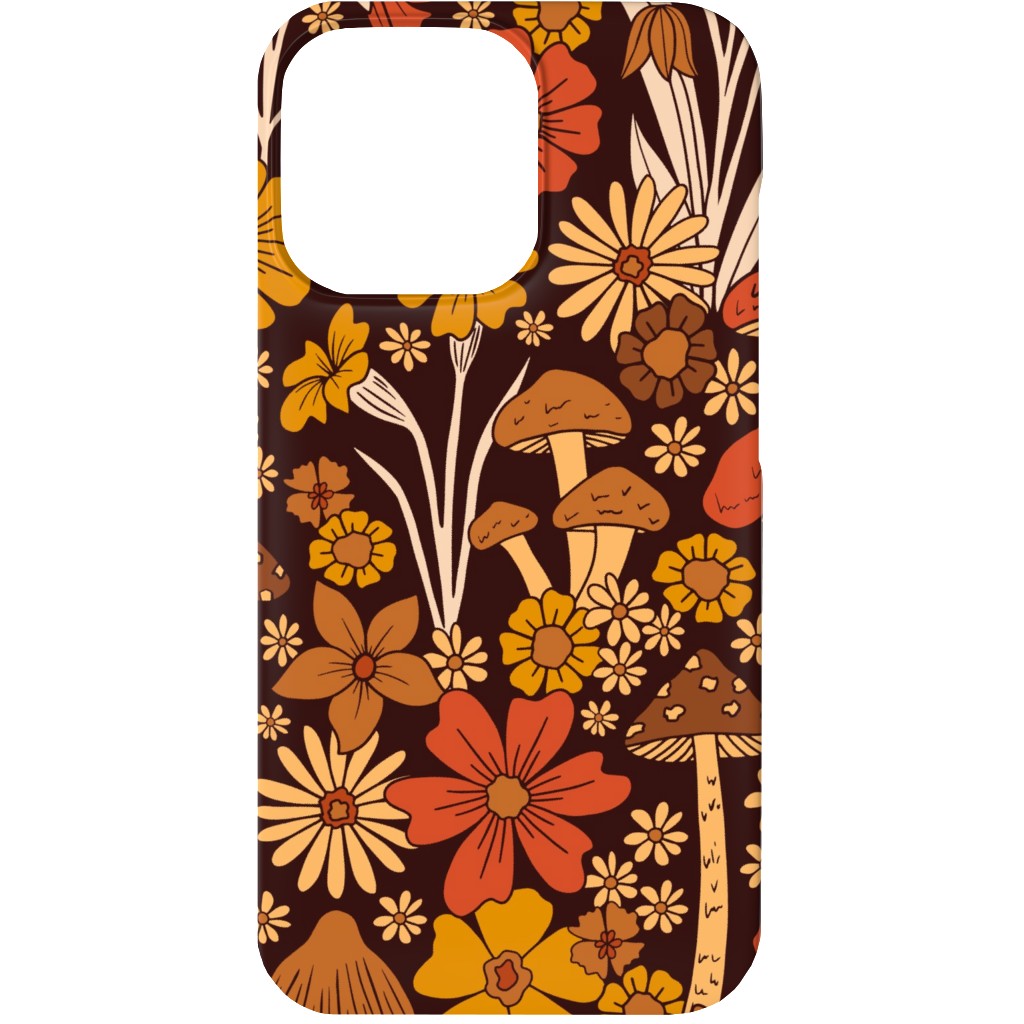 Brown Floral Phone Case | Shutterfly