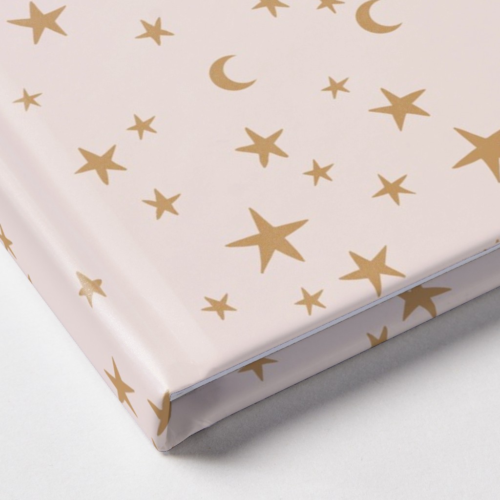 Stars & Moon - Starry Night Universe - Beige and Brown Journal | Shutterfly