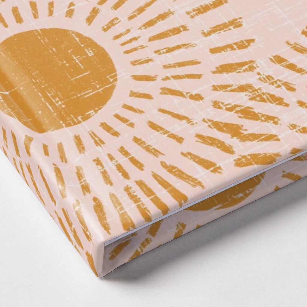 Sunburst - Pale Pink and Burnt Orange Journal | Shutterfly