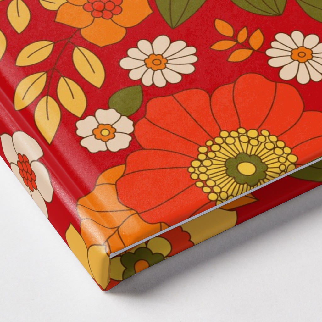 Vintage Flora - Red Journal | Shutterfly