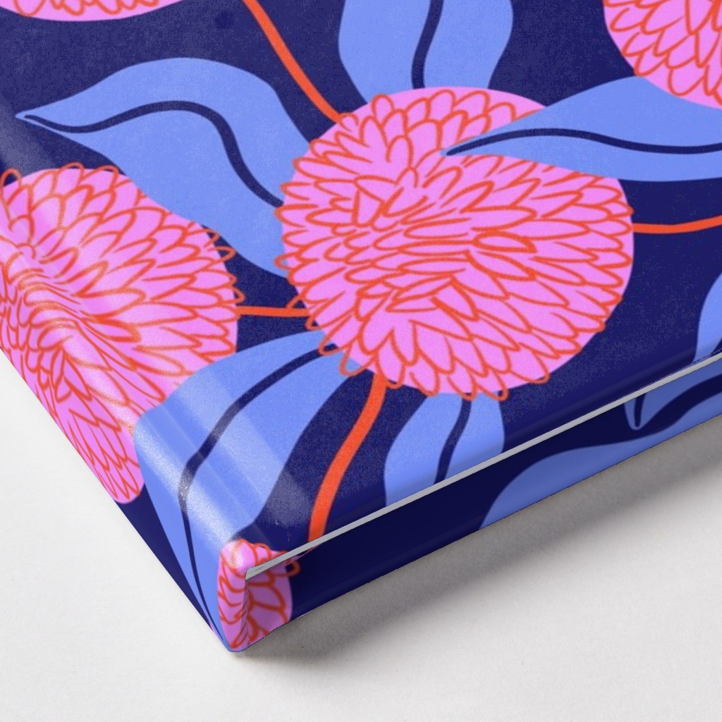 Marigold Pinwheels on Navy Journal | Shutterfly