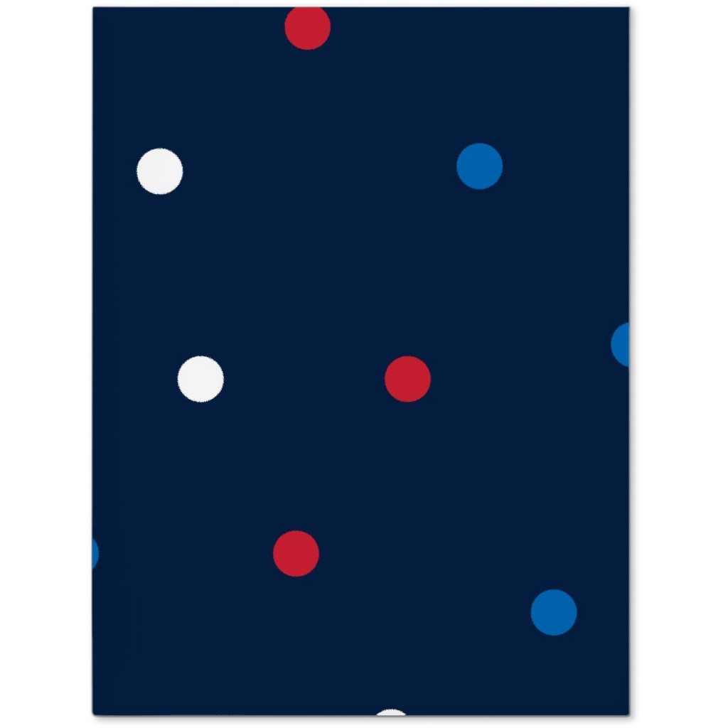 Mixed Polka Dots - Red White and Royal on Navy Blue Journal | Shutterfly