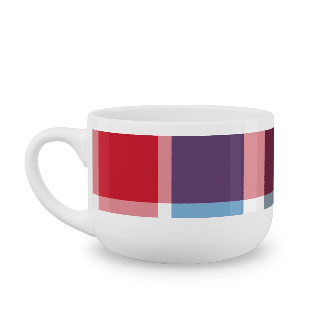 Independence Day Plaid - Multi Latte Mug | Shutterfly