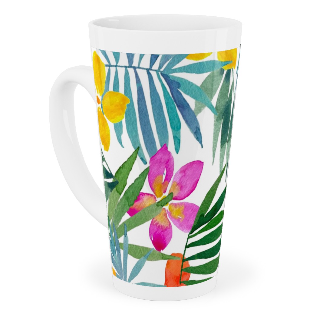 Watercolor Tropical Vibes - Multi Tall Latte Mug | Shutterfly