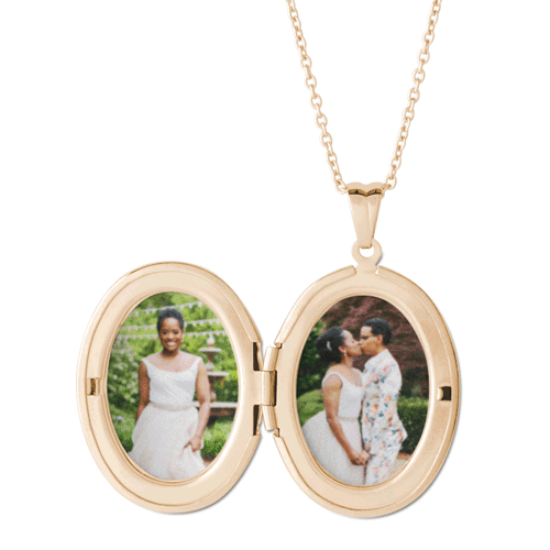 Outline Border Locket Necklace by Shutterfly | Shutterfly