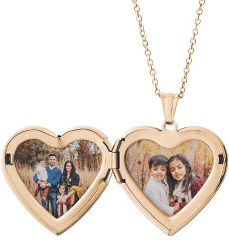 Double Outline Locket Necklace by Shutterfly | Shutterfly