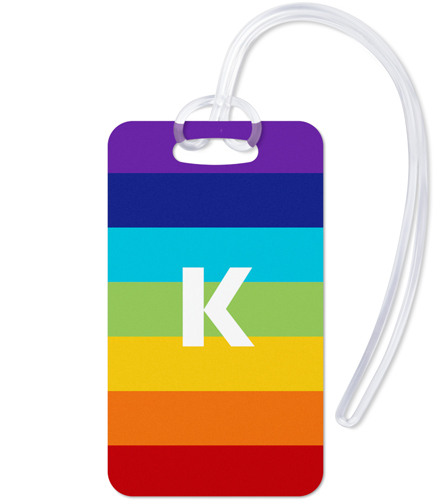 Rainbow Monogram Luggage Tag by Shutterfly | Shutterfly