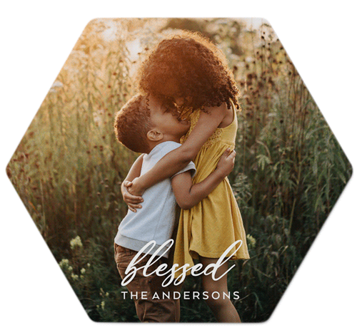 Blessed Script Metal Magnet by Shutterfly | Shutterfly