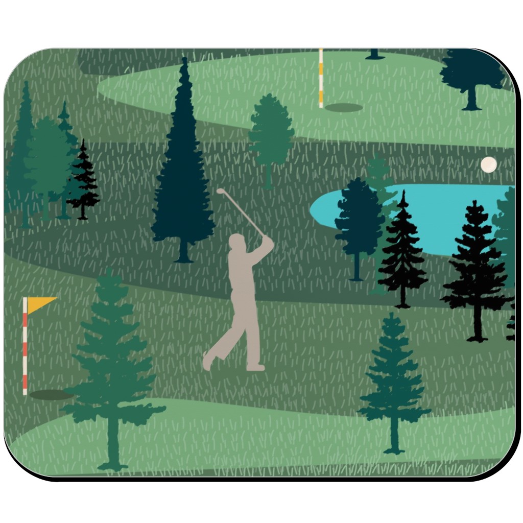 Golf Day Out - Green Mouse Pad | Shutterfly