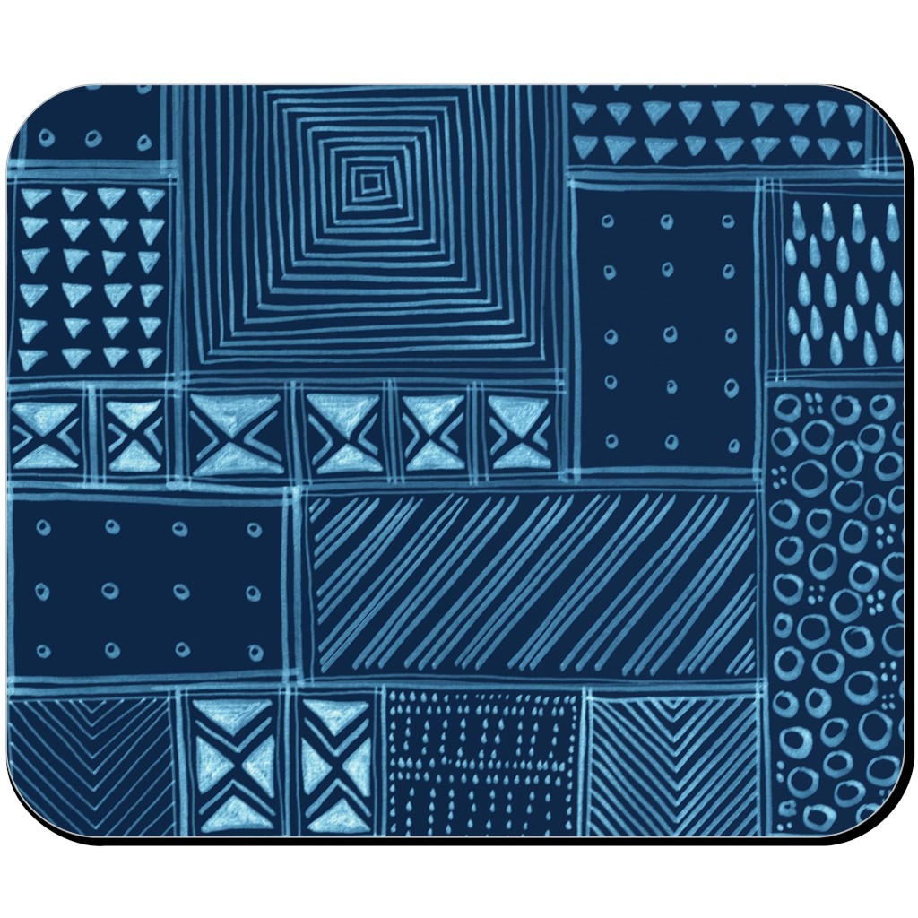 African Tribal Mud Cloth - Indigo Mouse Pad | Shutterfly