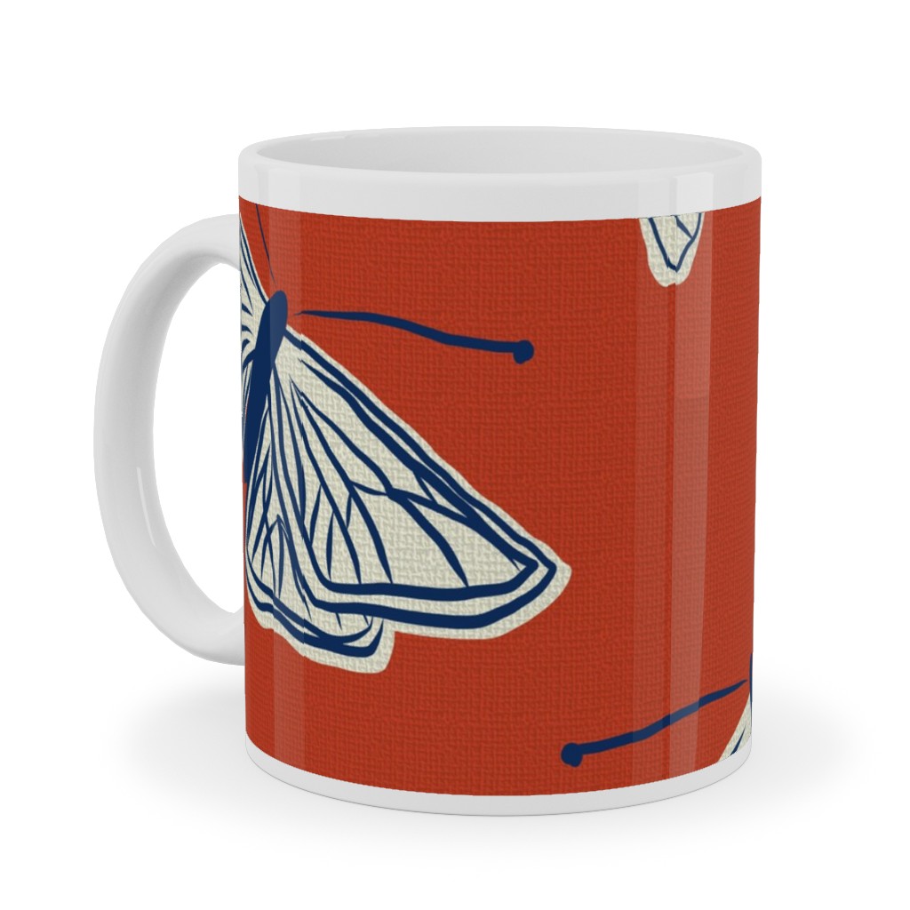 Moths - Rust Ceramic Mug | Shutterfly