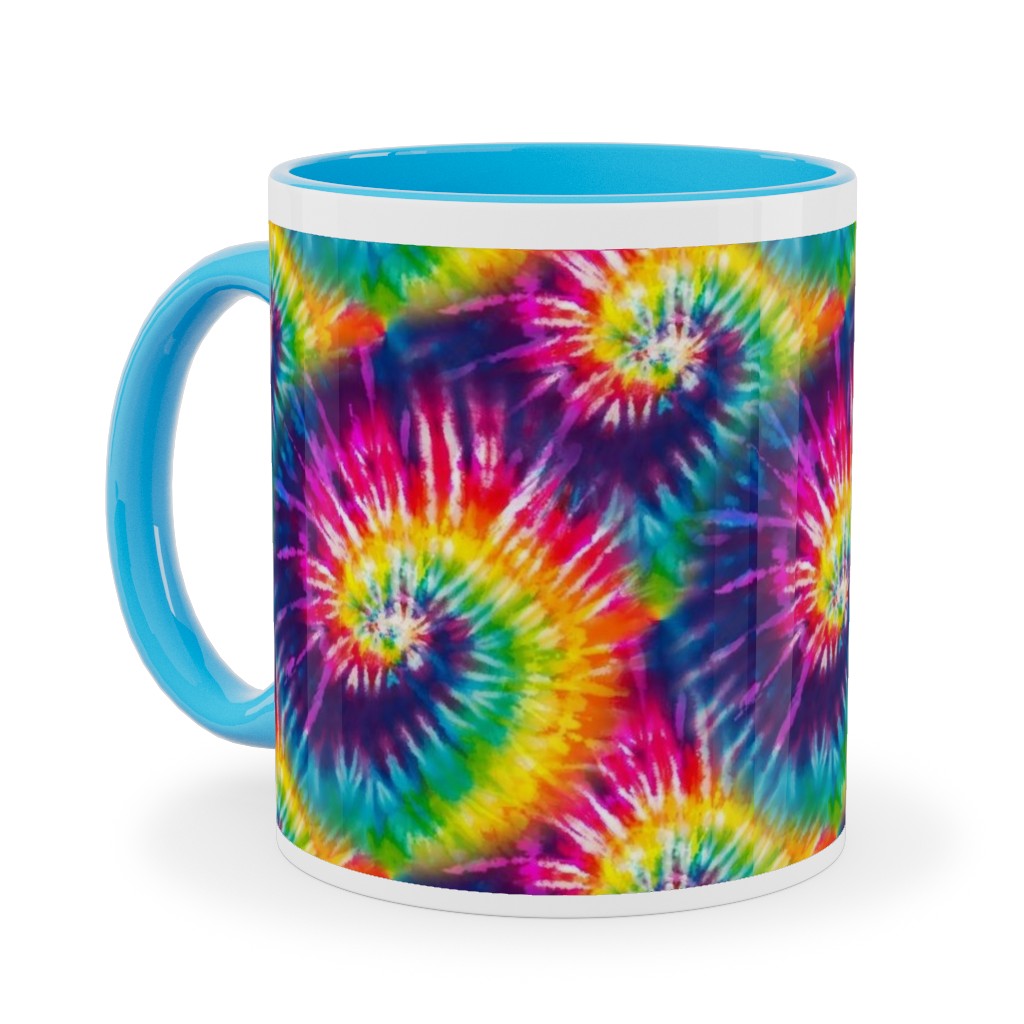 Colorful Rainbow Tie Dye Swirl - Multi Ceramic Mug | Shutterfly