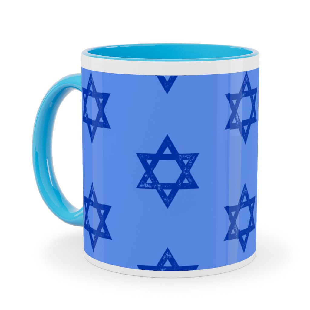 Star of David - Blue Ceramic Mug | Shutterfly