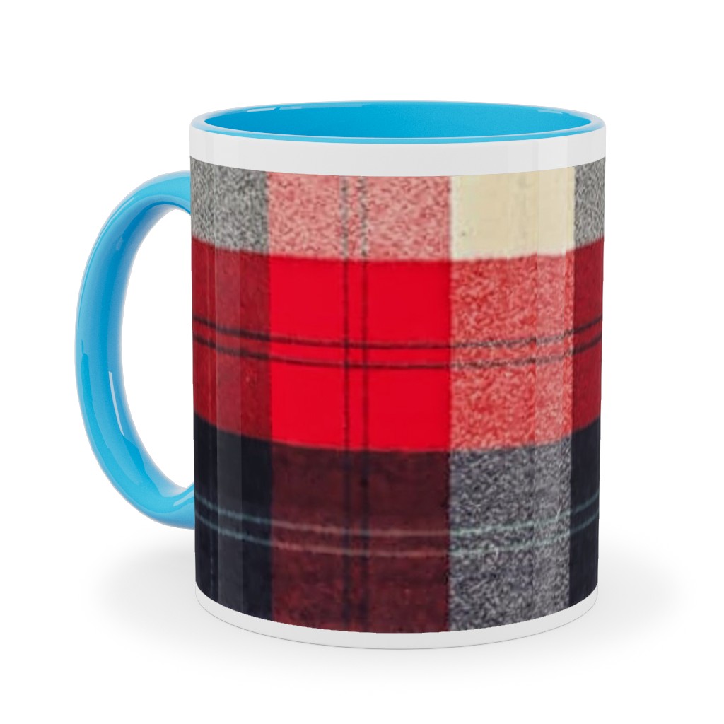 Lumberjack Flannel Buffalo Plaid - Red Ceramic Mug | Shutterfly