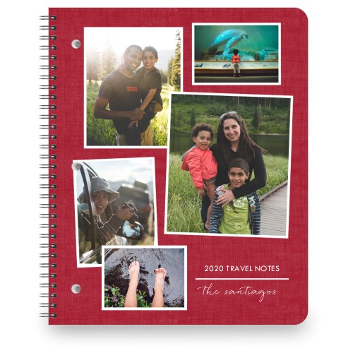 Tilty Overlapping Collage 8.5x11 Lined Notebook by Shutterfly | Shutterfly