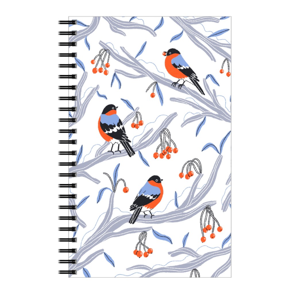 Little Birds Outside My Winter Window Notebook | Shutterfly
