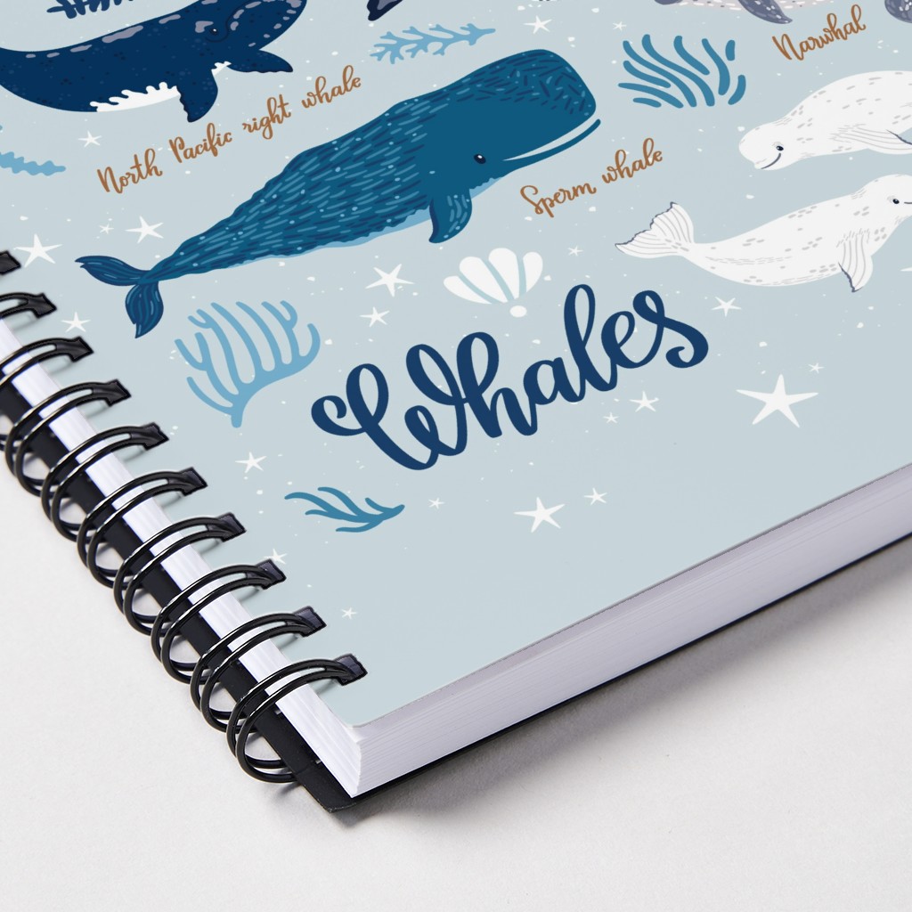 Whales of the Sea - Blue Notebook | Shutterfly