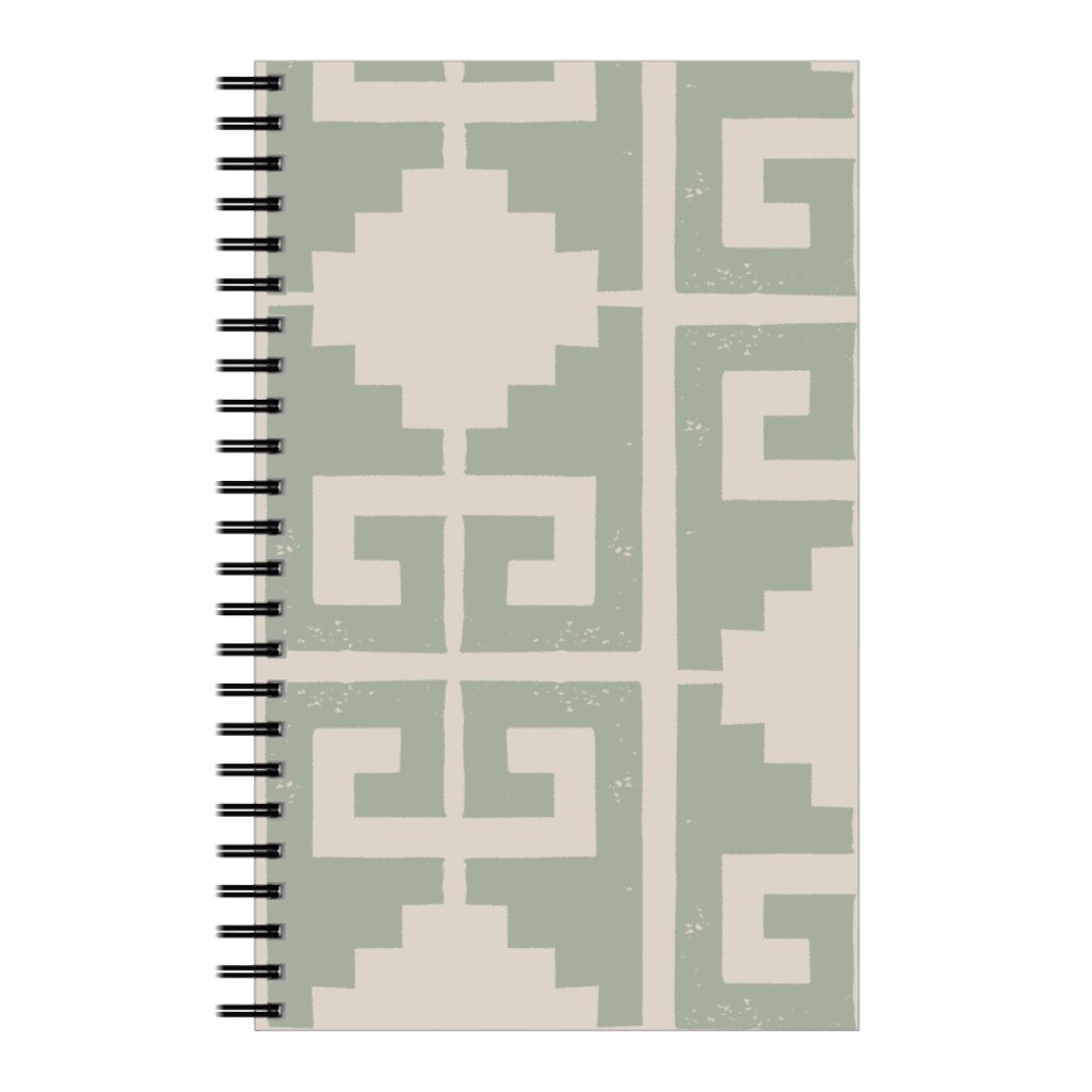 Greek To Me - Green on Cream Notebook | Shutterfly