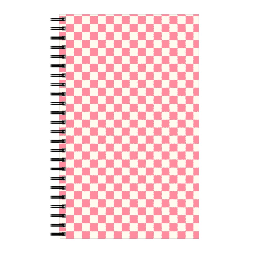 Checkered - Pink Notebook | Shutterfly