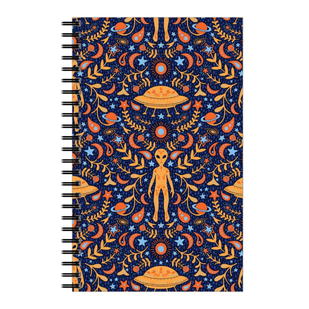Folk Art Alien Notebook | Shutterfly