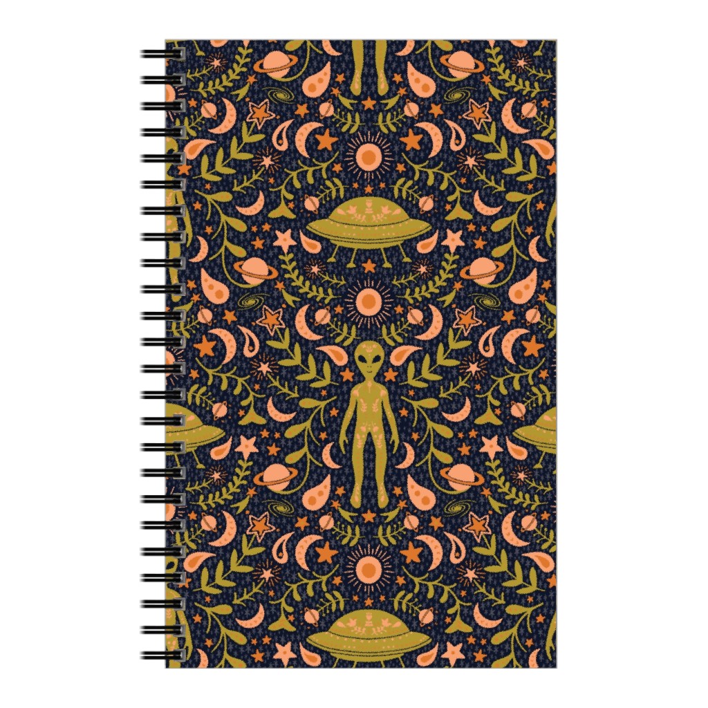 Folk Art Alien Notebook | Shutterfly
