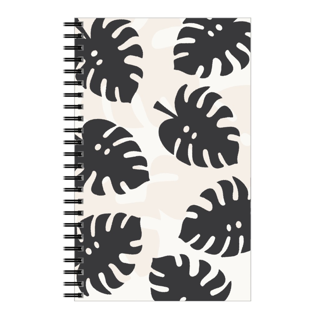 Monstera Leaves in Earth Tones Notebook | Shutterfly