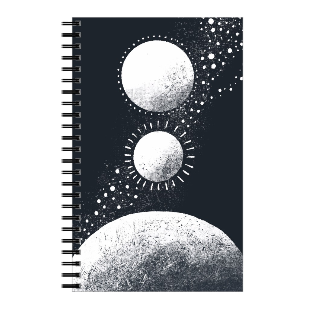 Moonrise Planets - Dark Notebook | Shutterfly
