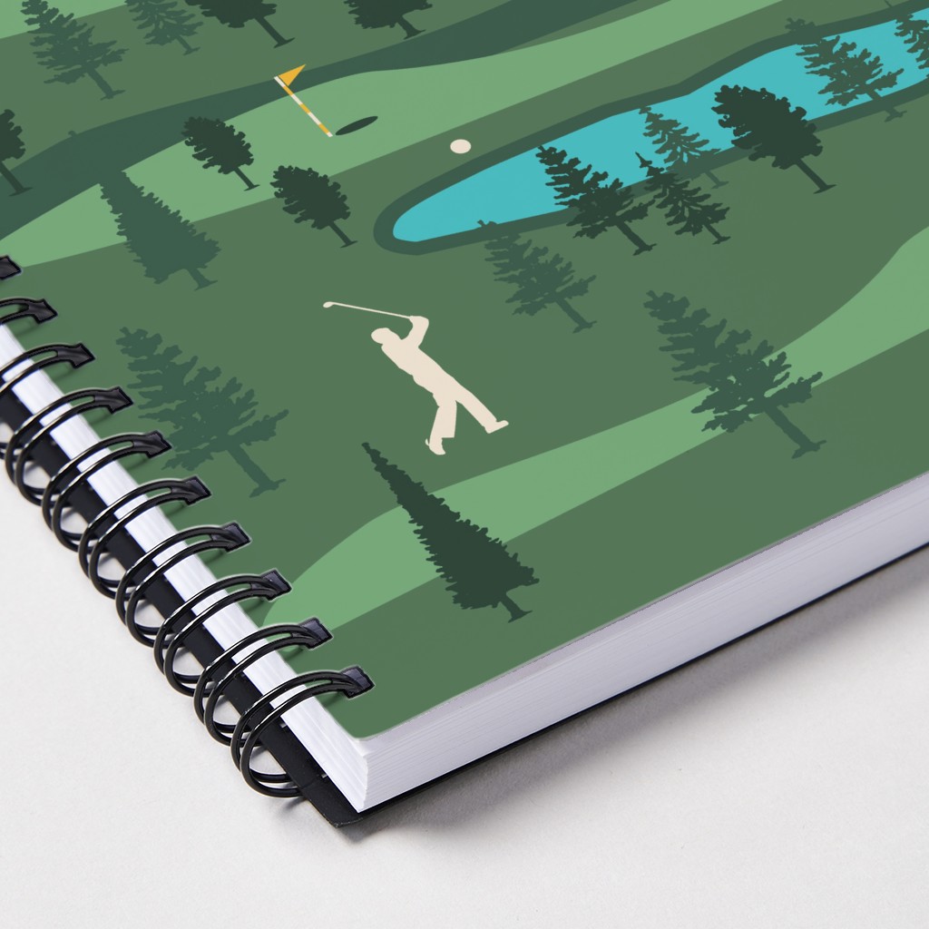 Golf Day Out - Blue and Green Notebook | Shutterfly