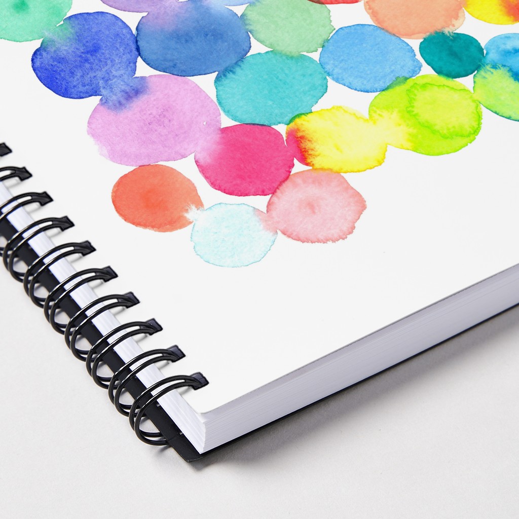 Watercolor Circles Notebook | Shutterfly