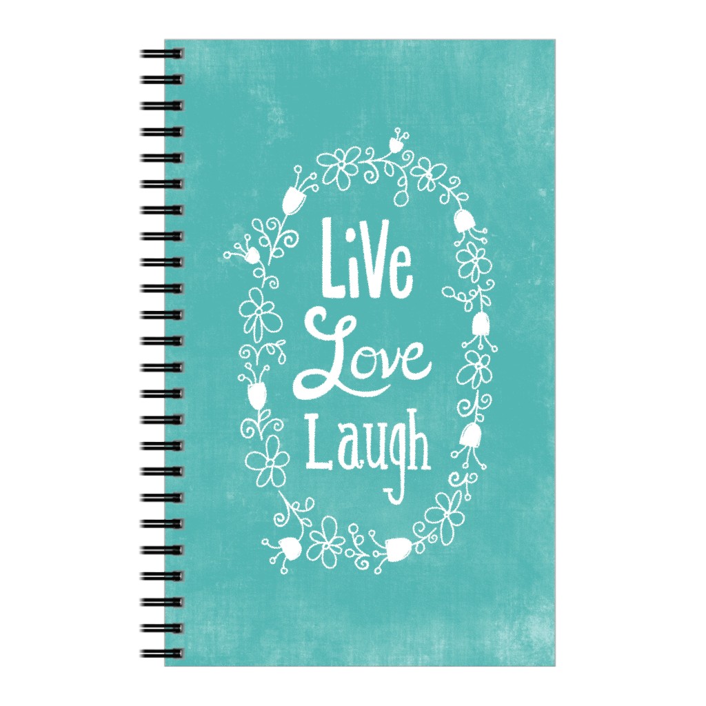 Live, Laugh, Love - Aqua Notebook | Shutterfly