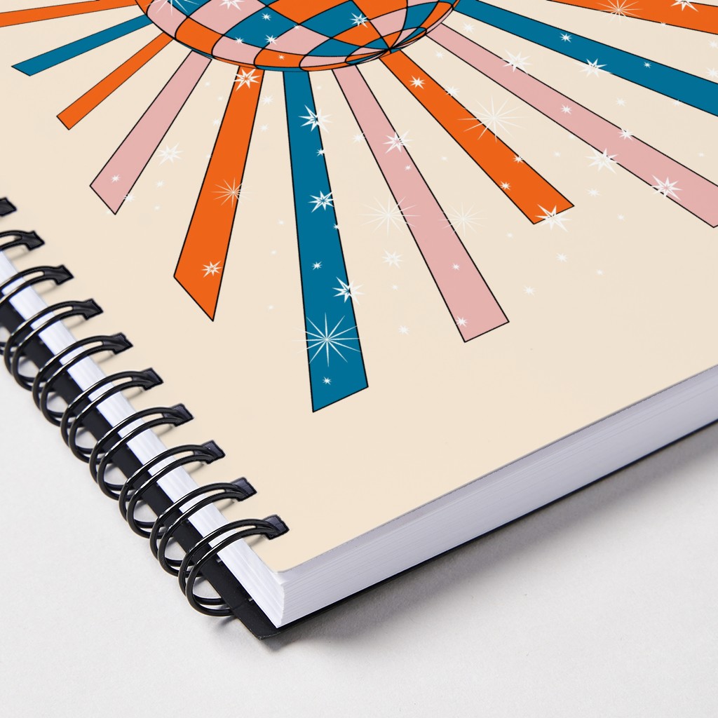 Retro 70s Disco Ball - Multi Notebook | Shutterfly