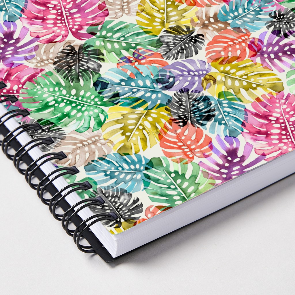 Tropical Monstera Leaves - Bold Notebook | Shutterfly