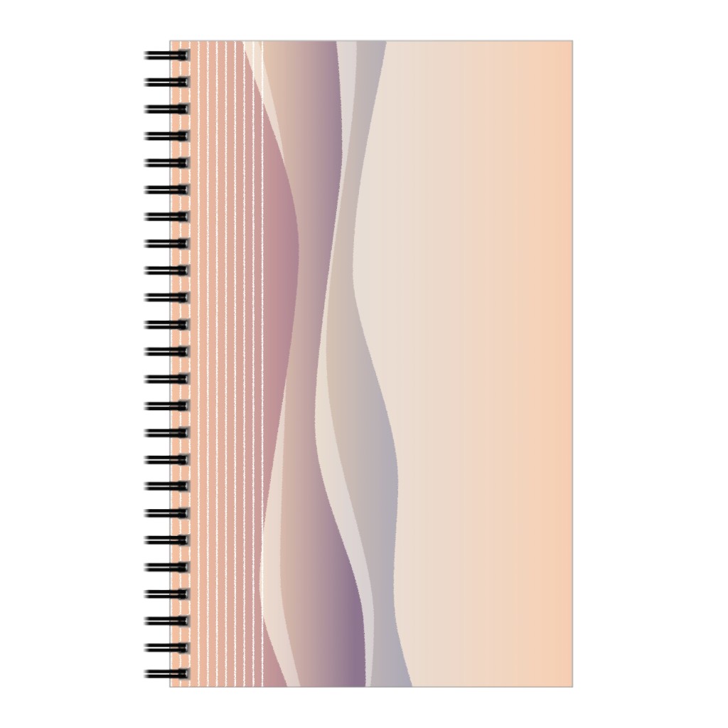 Curves Abstract - Neutral Notebook | Shutterfly