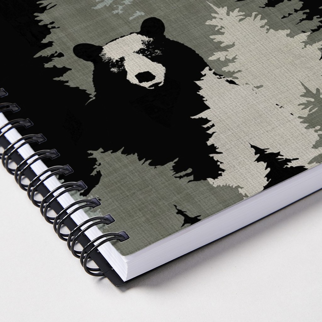 Bears Texture - Green Notebook | Shutterfly