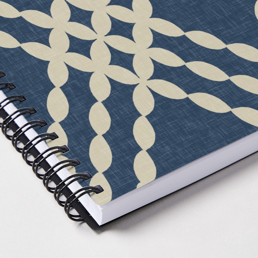 Kensington Lattice - Indigo Notebook | Shutterfly