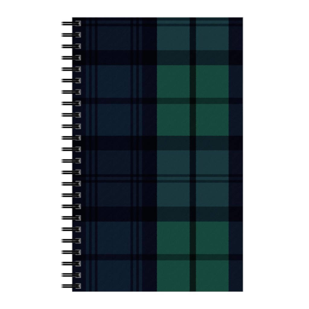 Dark Green Plaid Notebook | Shutterfly
