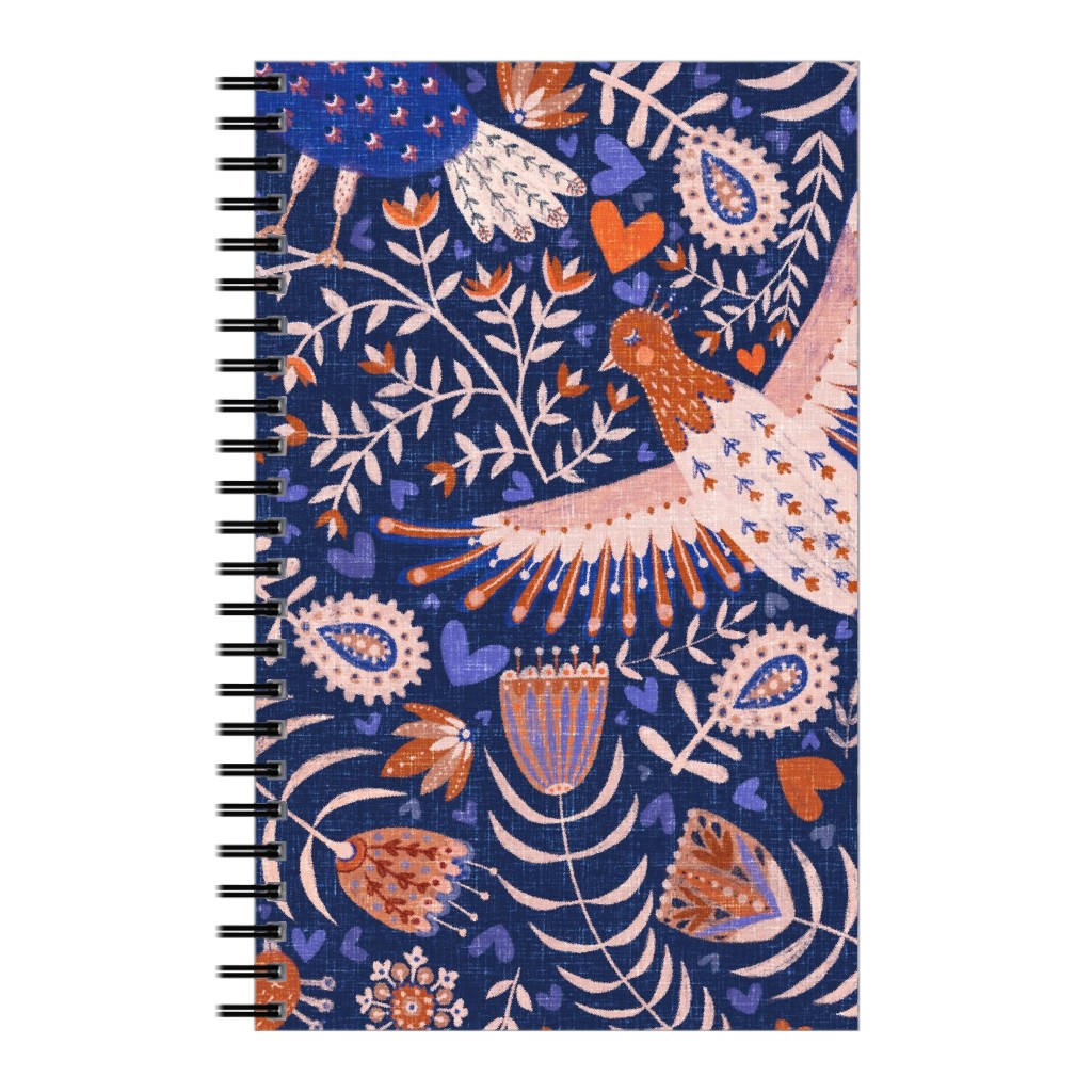 Scandinavian Birds - Indigo Blue Notebook | Shutterfly
