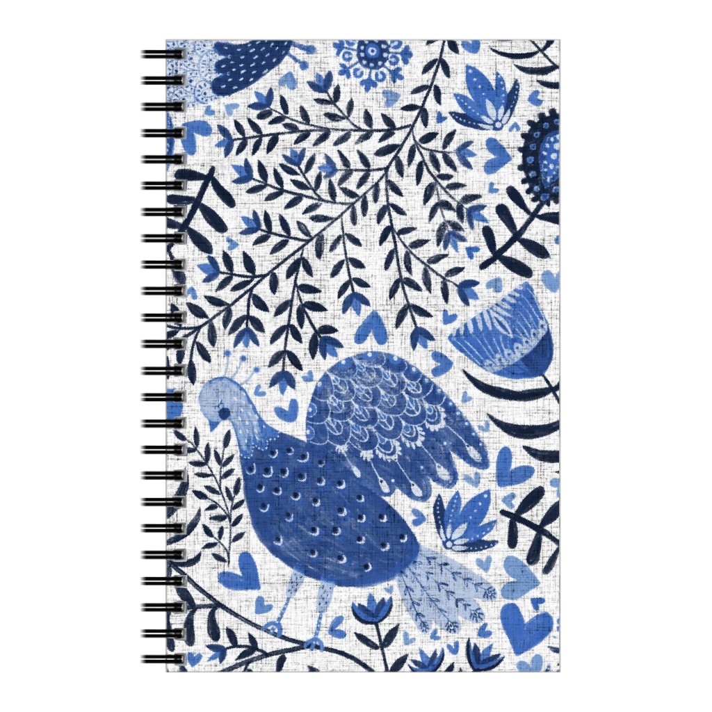 Scandinavian Birds - Indigo Blue Notebook | Shutterfly