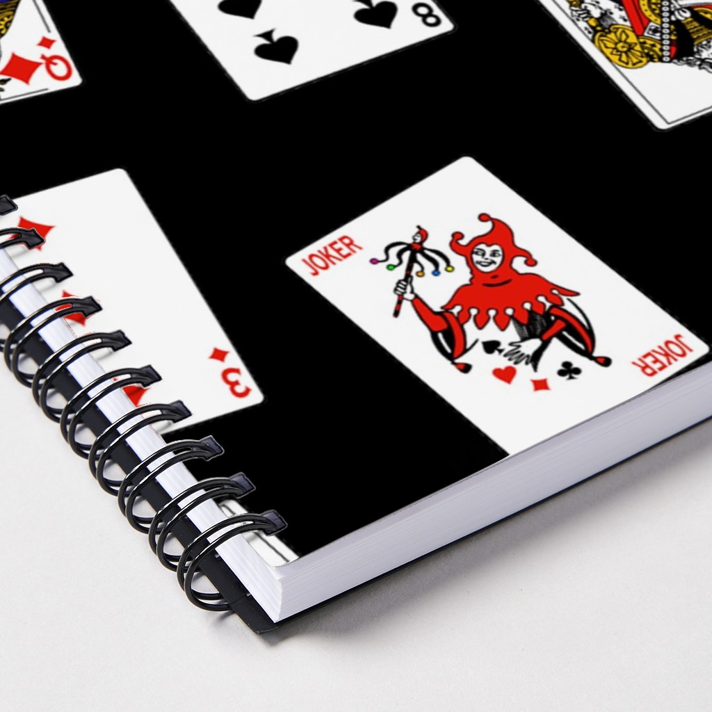 Scattered Playing Cards Notebook | Shutterfly