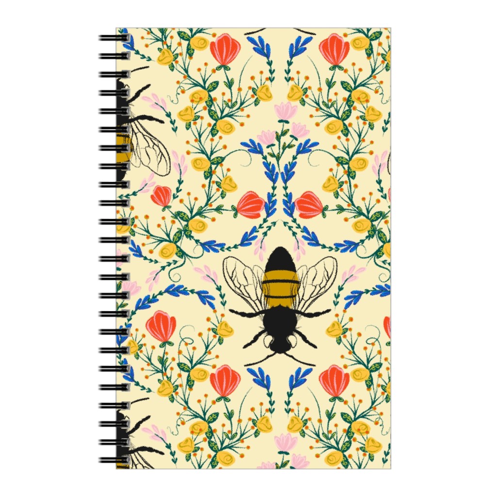 Bee Garden - Multi on Cream Notebook | Shutterfly