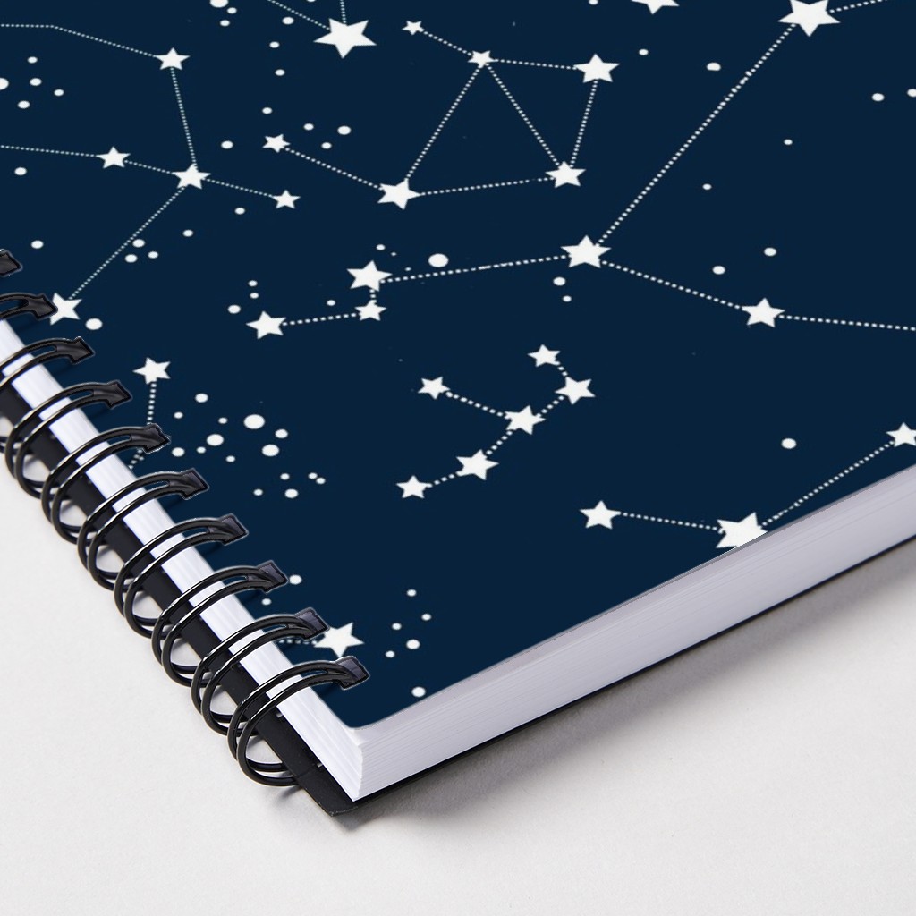 Constellations - White Stars on Navy Notebook | Shutterfly