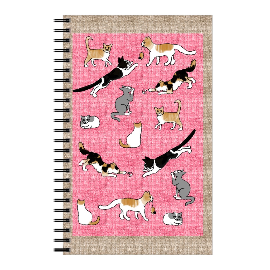 Playful Cats - Pink Notebook | Shutterfly