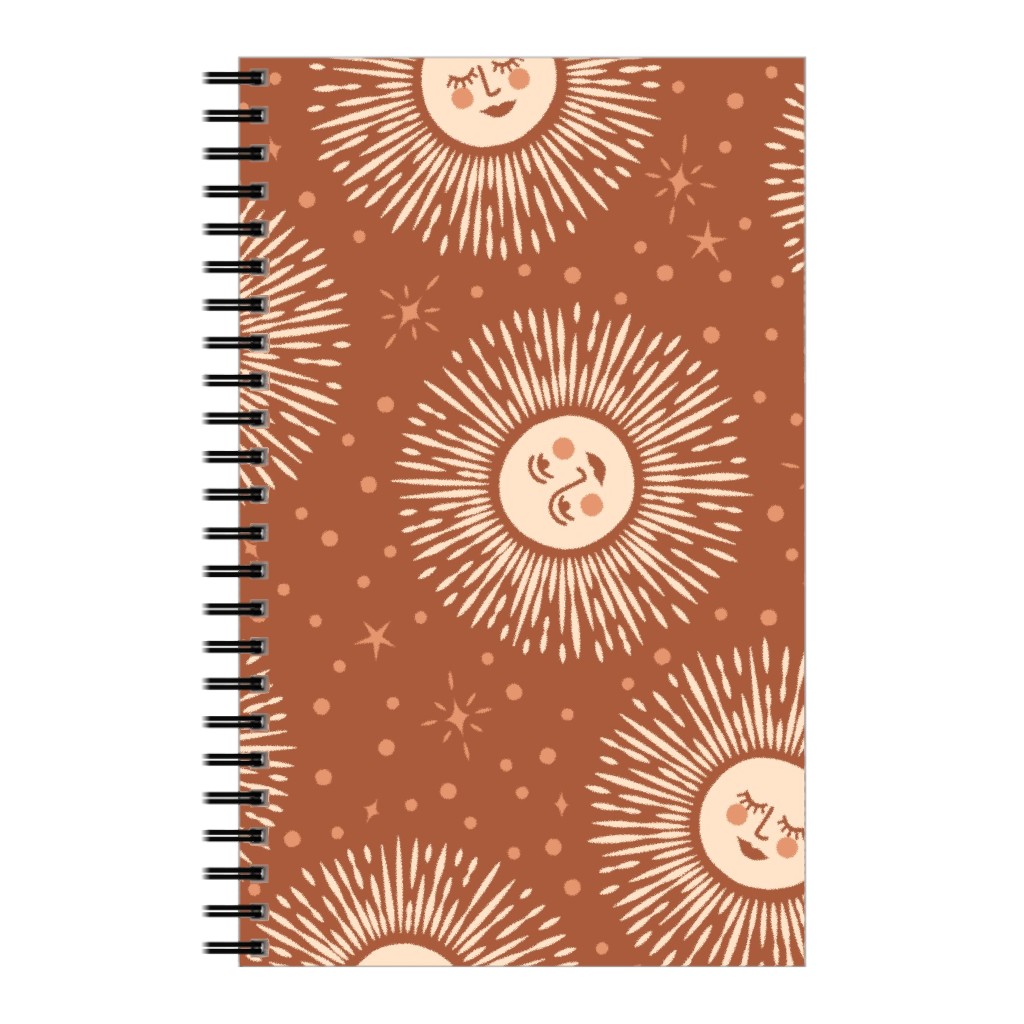 Golden Sun - Multidirectional - Rust Brown Notebook | Shutterfly