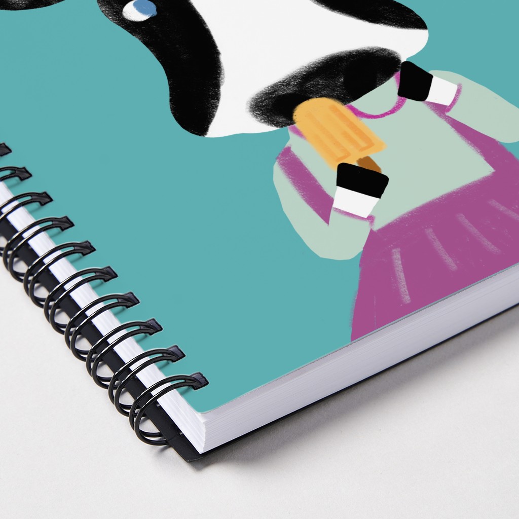 Sweet Cow & Popsicle - Blue Notebook | Shutterfly