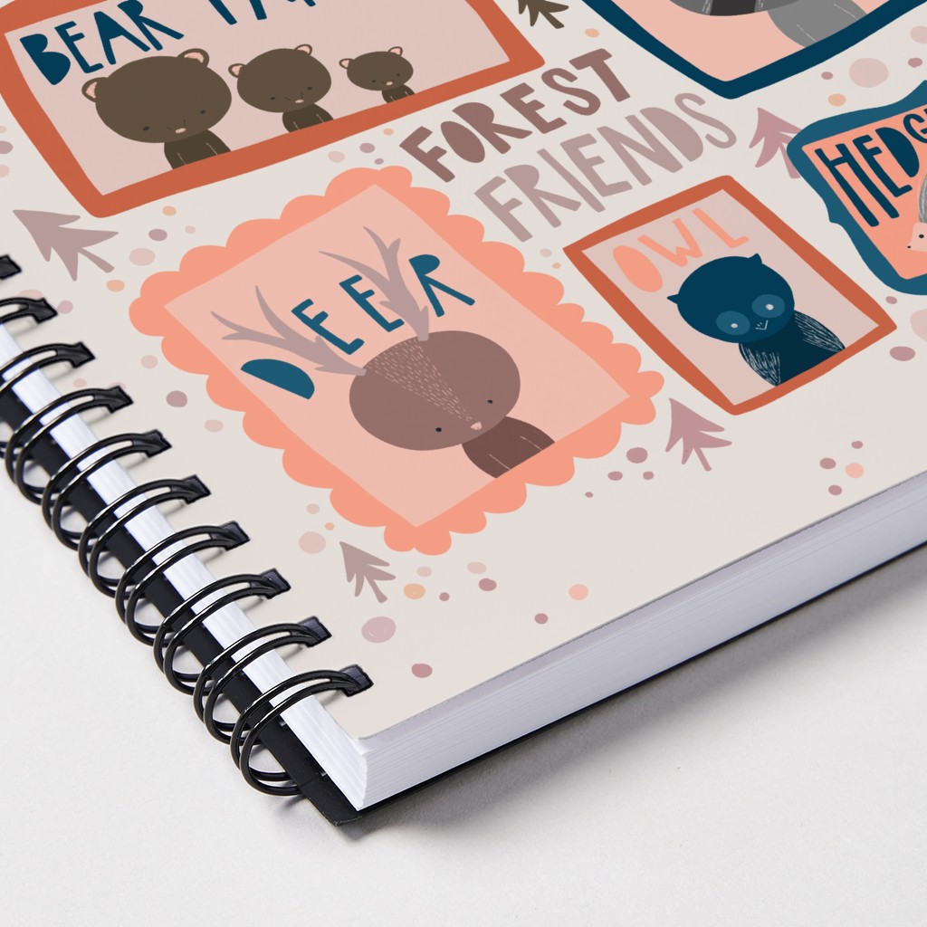 Woodland Forest Friends Portraits Notebook | Shutterfly