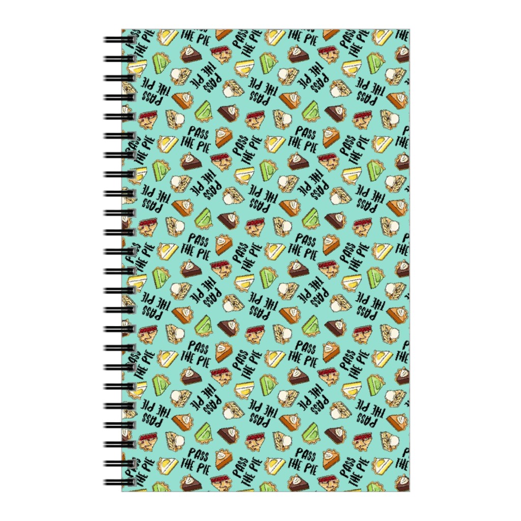 Pass the Pie - Dessert Pie Slice - Aqua Notebook | Shutterfly