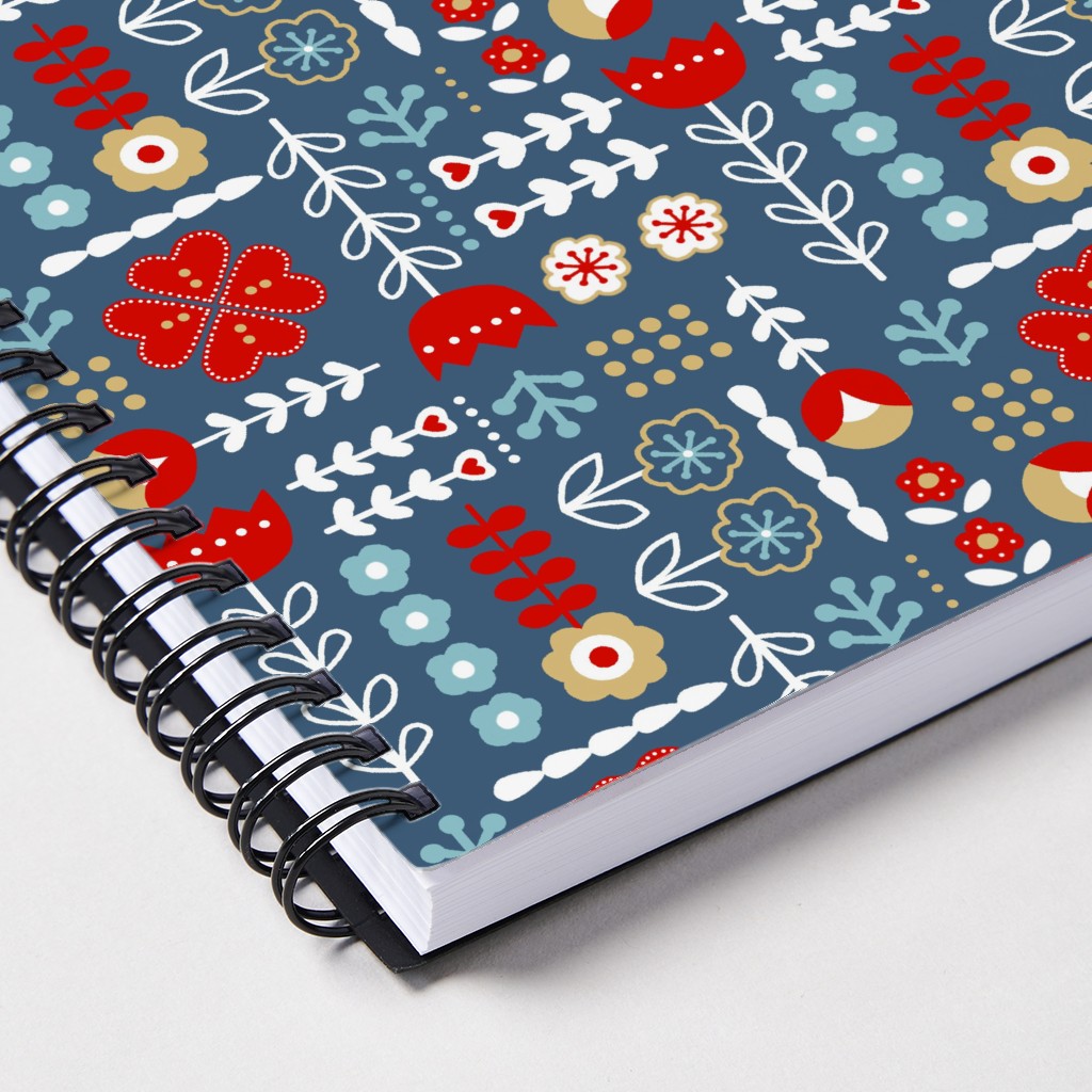 Folk Art - Red, White & Blue Notebook | Shutterfly