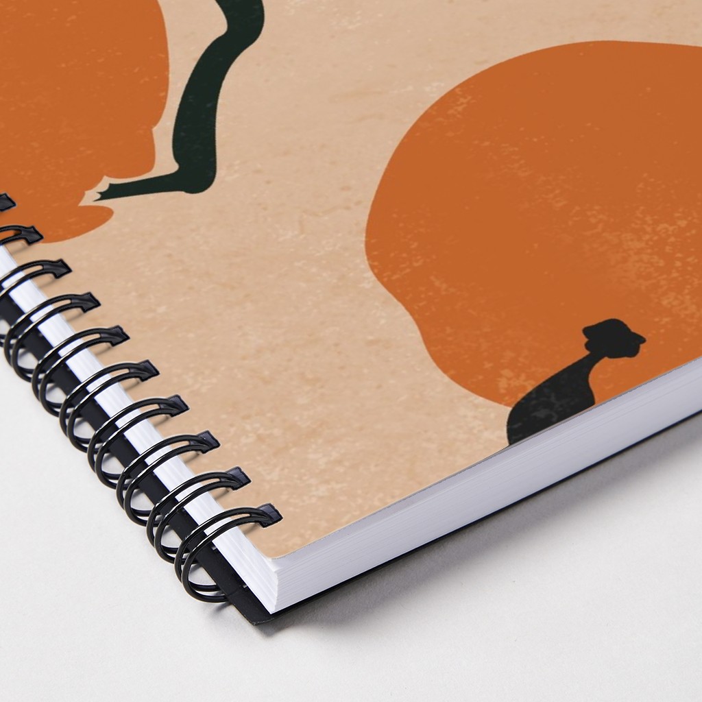 Mid-Century Clementines - Sandy Beige Notebook | Shutterfly
