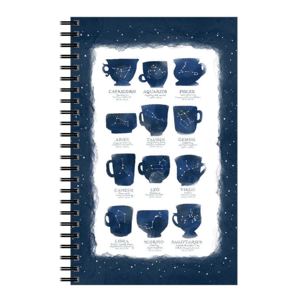 Zodiac As Tea Types Notebook | Shutterfly